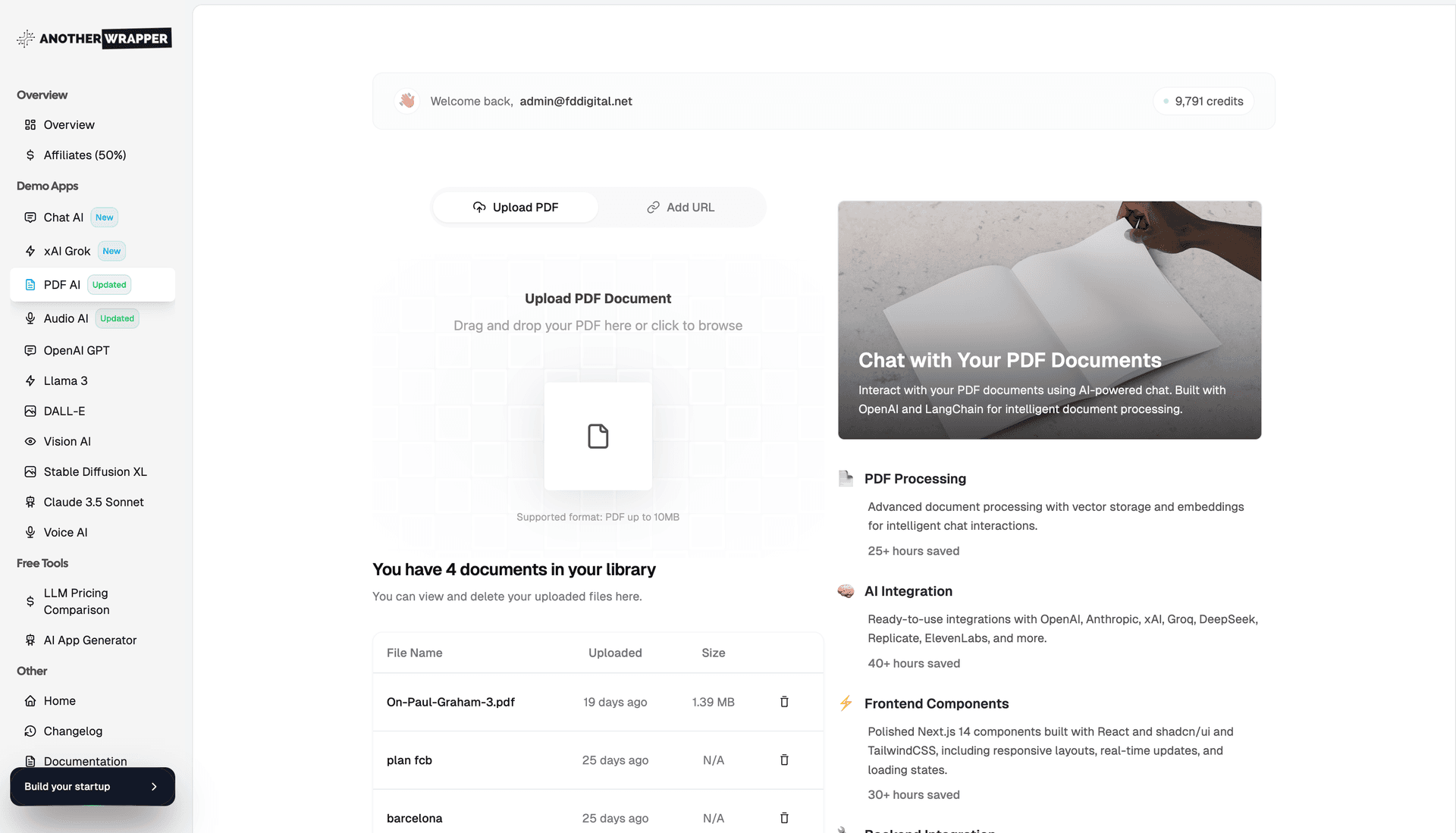 Launch your AI startup in hours using Next.js AI templates